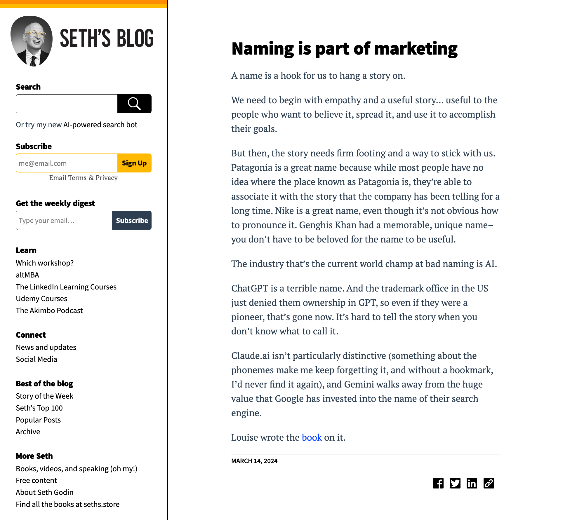 Seth Godin – Automattic Special Projects